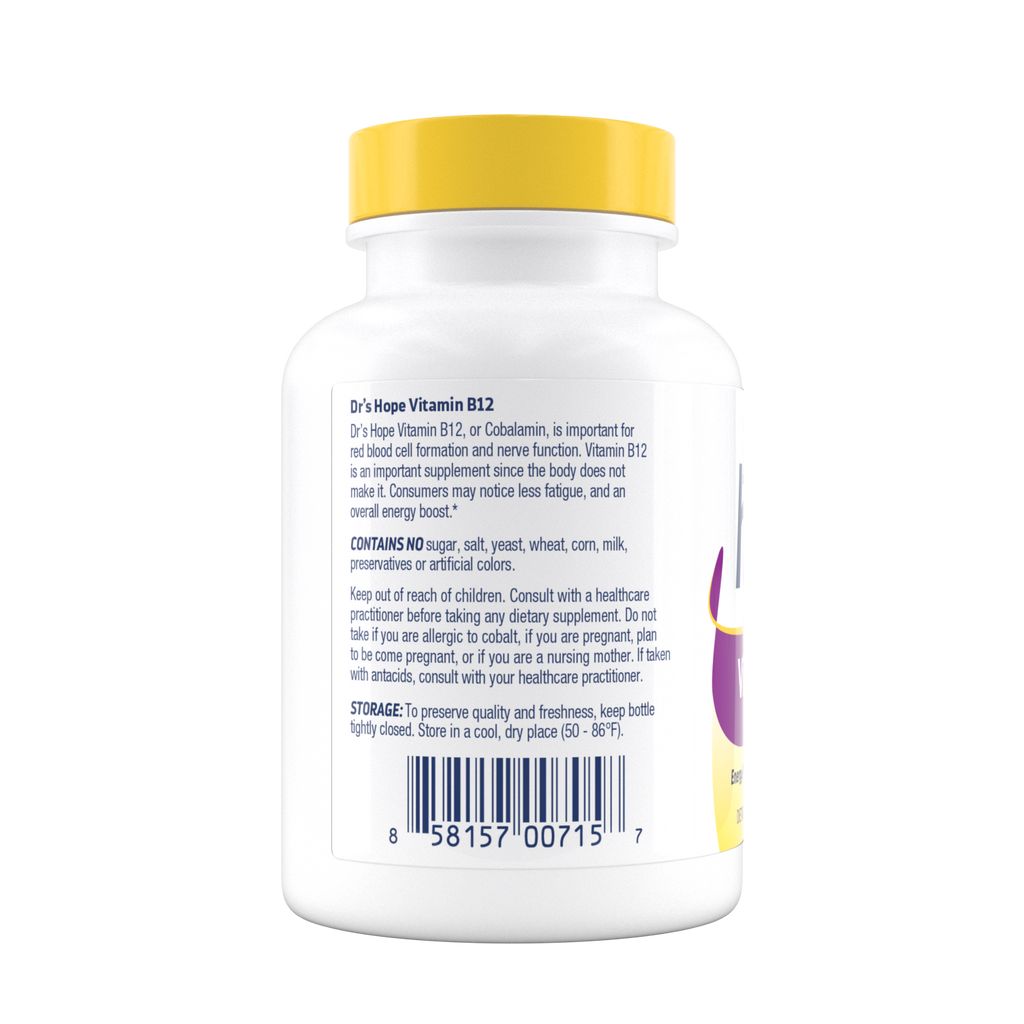 Vitamin B12 1000mcg – High-Potency B12 for Energy & Nerve Health | Dr's ...